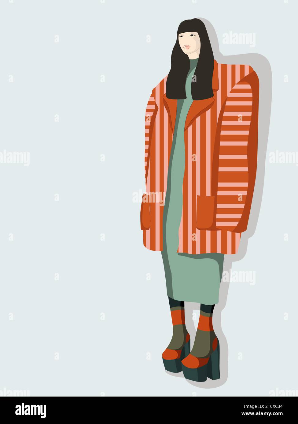 Street Style Fashion Vector Illustration Stock Vector Image & Art - Alamy