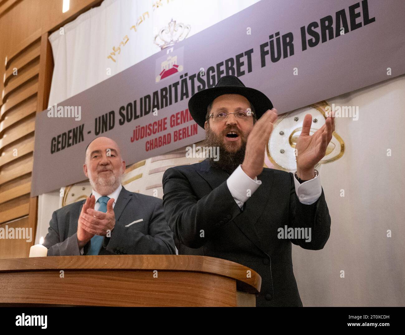 Berlin, Germany. 09th Oct, 2023. Ron Prosor (l), Israel's ambassador to ...