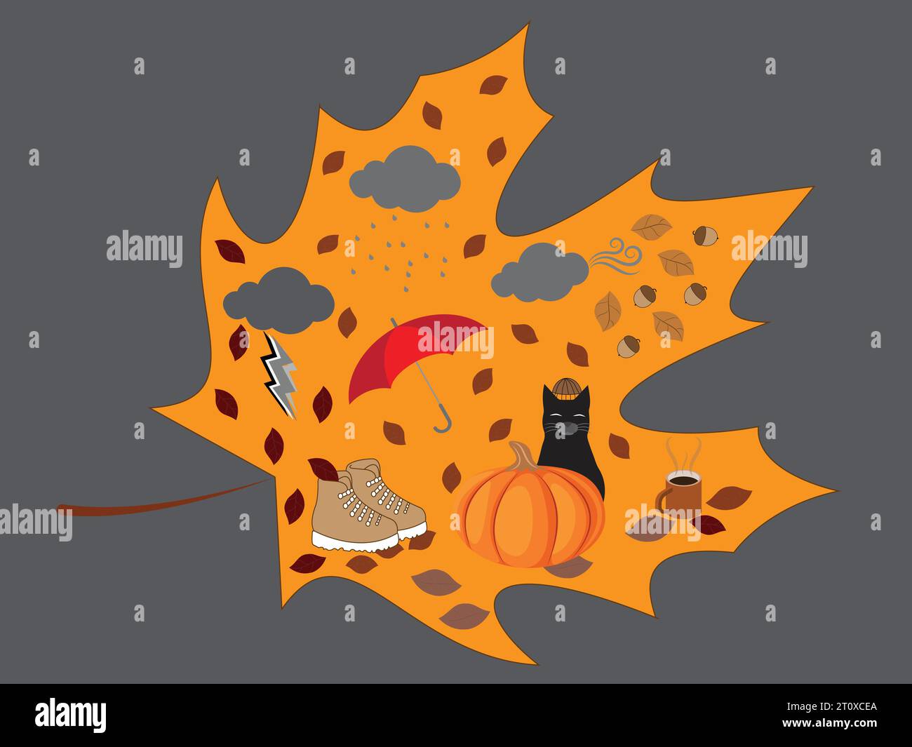 Orange storm Stock Vector Images - Alamy