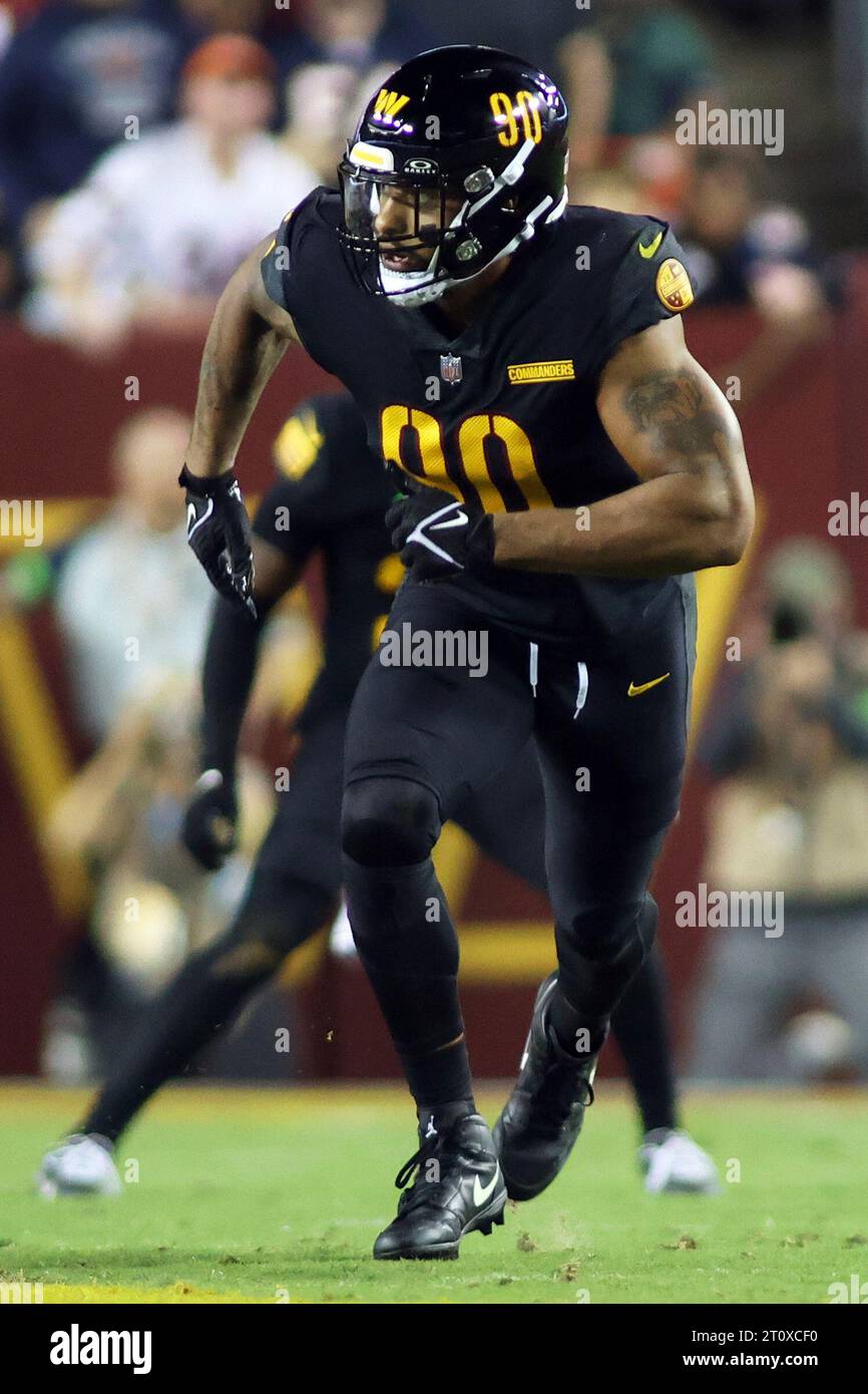 Washington Commanders defensive end Montez Sweat (90) runs during an ...