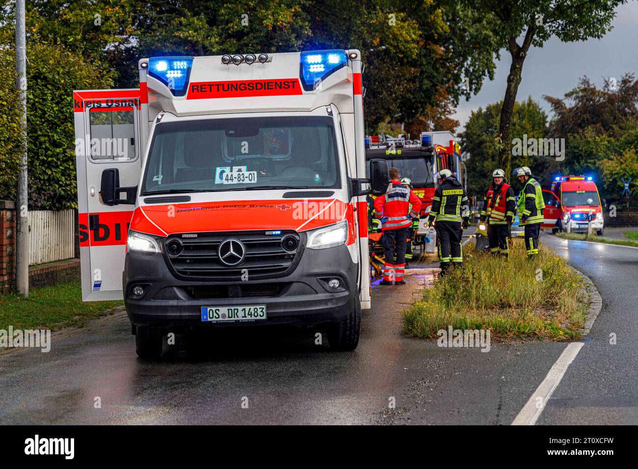 Belm, Deutschland 09. Oktober 2023: Unfall - Belm - Landkreis Osnabrück ...