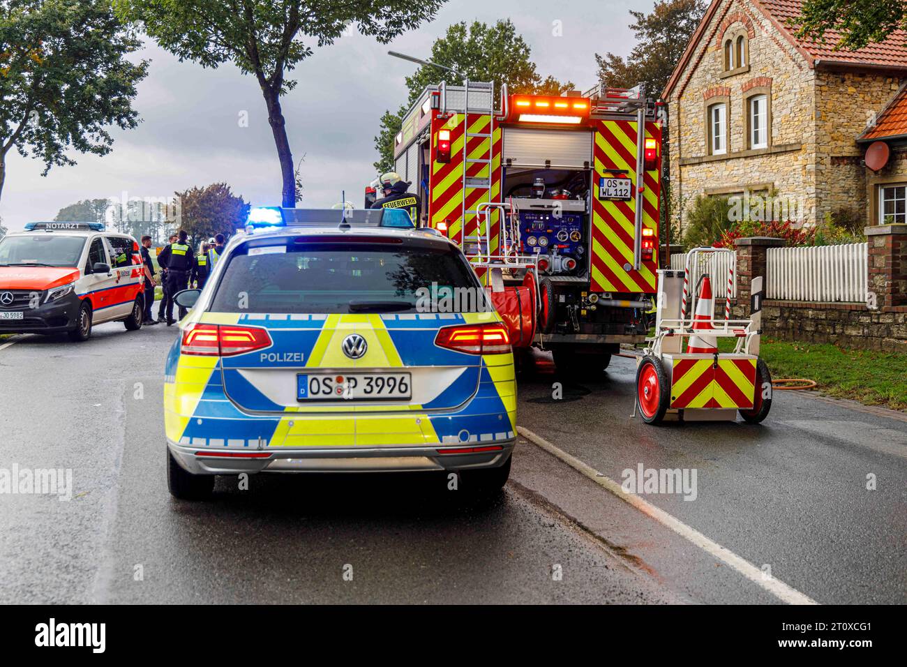 Belm, Deutschland 09. Oktober 2023: Unfall - Belm - Landkreis Osnabrück ...