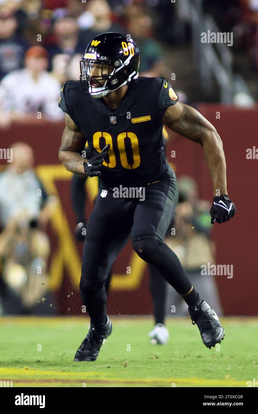 Washington Commanders defensive end Montez Sweat (90) runs during an ...