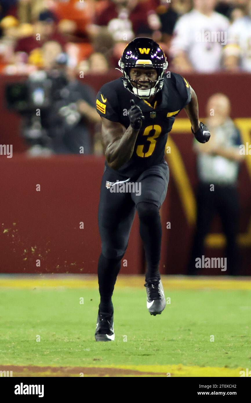 Washington Commanders wide receiver Byron Pringle (3) runs during an ...