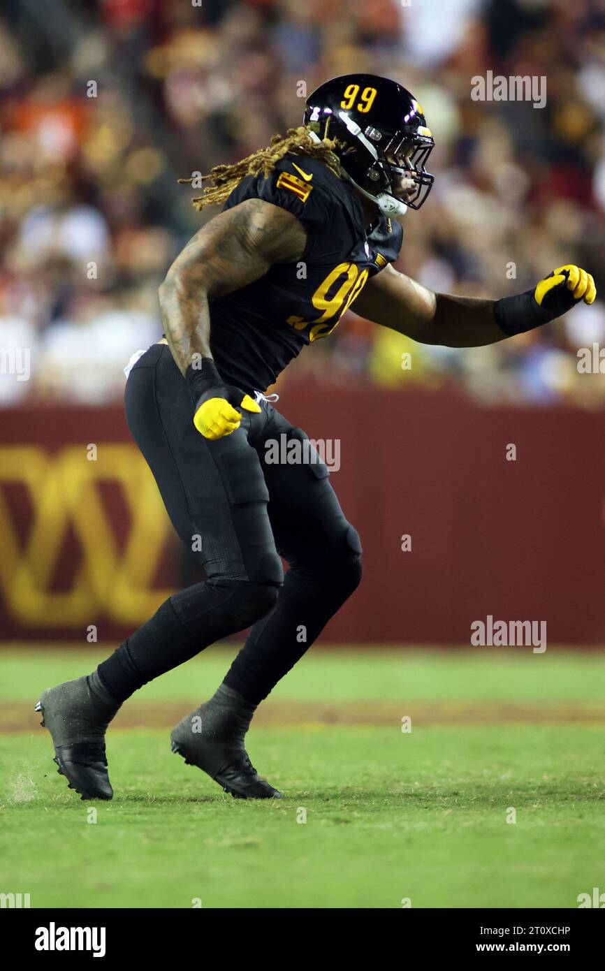 Washington Commanders defensive end Chase Young (99) runs during an NFL ...