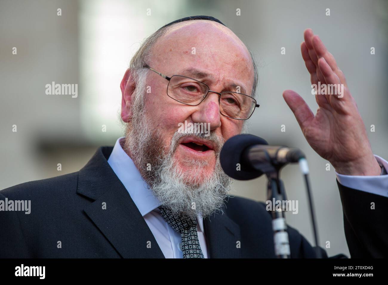 London, England, UK. 9th Oct, 2023. Chief Rabbi of the UK EPHRAIM ...