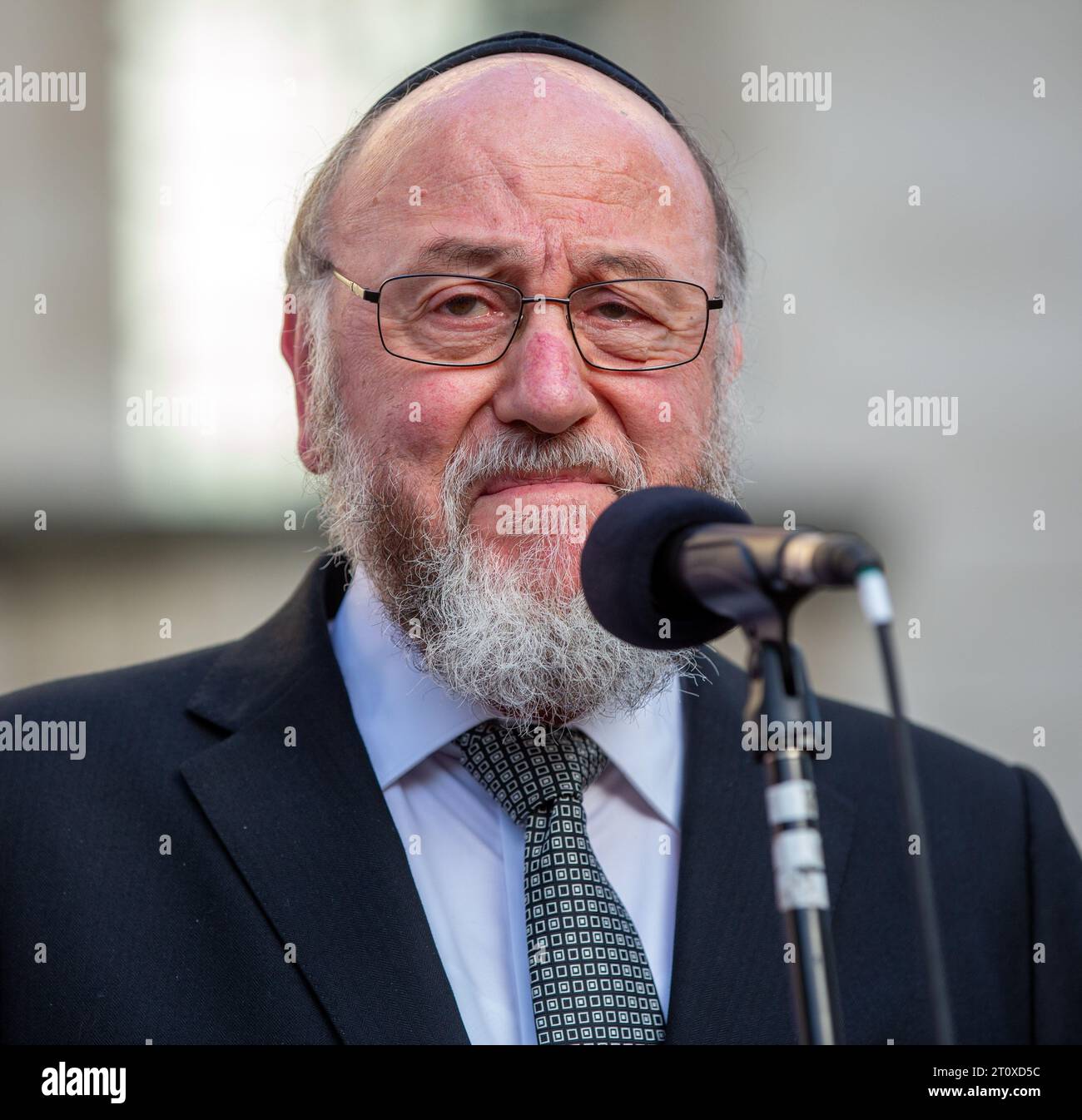 London, England, UK. 9th Oct, 2023. Chief Rabbi of the UK EPHRAIM ...