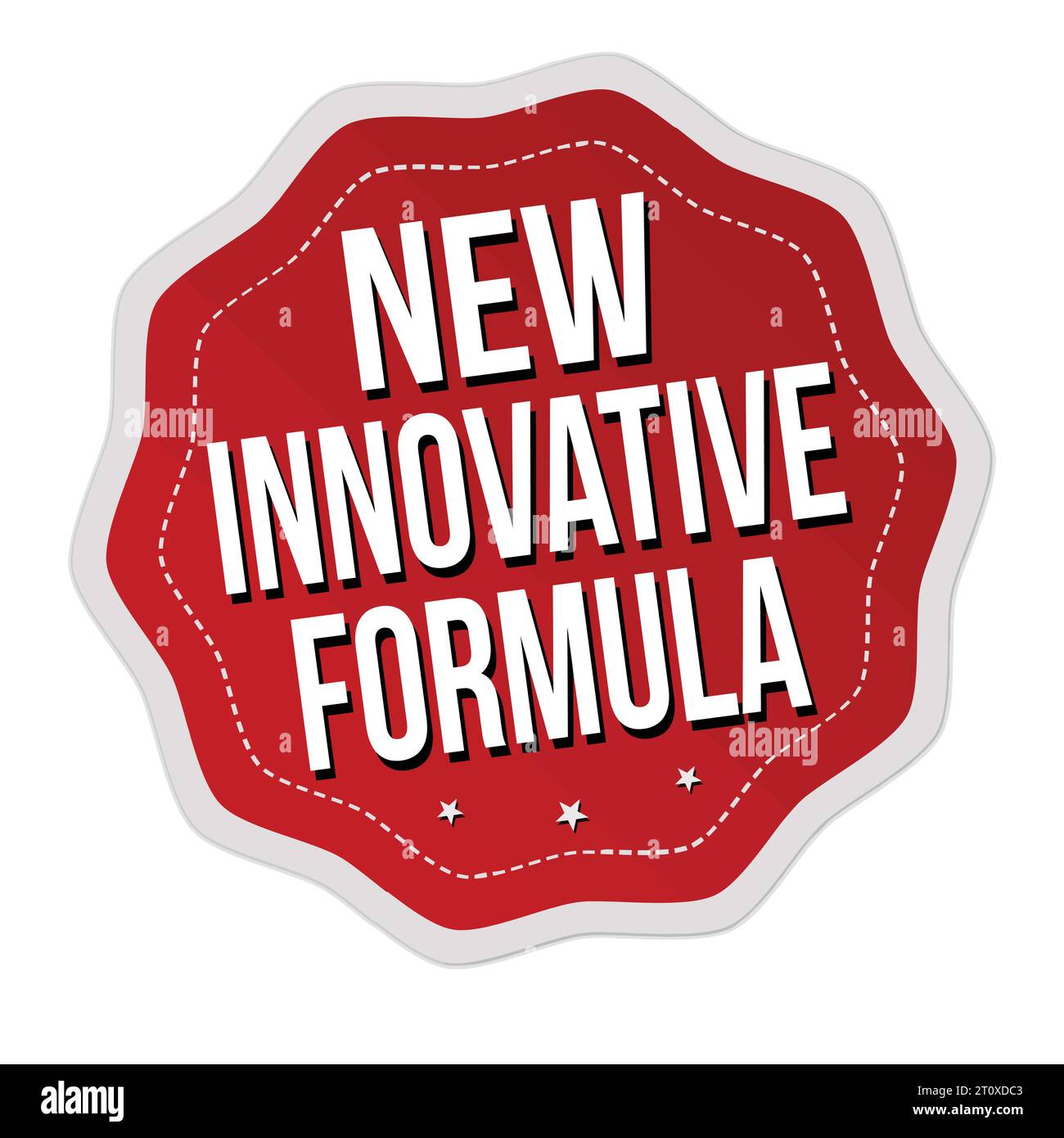 New innovative formula label or stamp on white background, vector ...