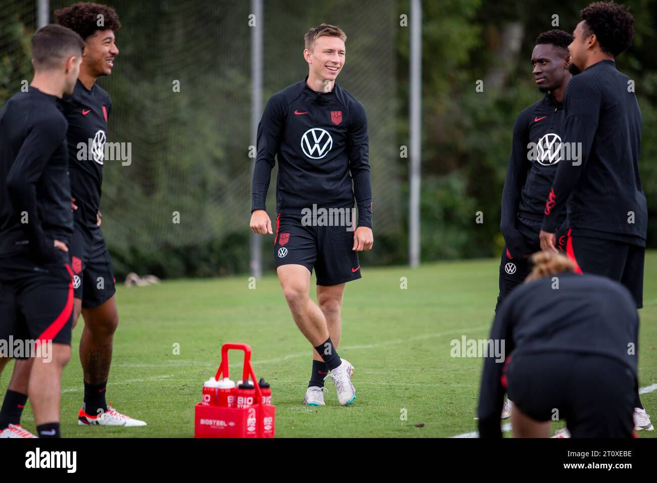 Nashville, Tennessee, USA. 9th October, 2023. Kristoffer Lund trains ...