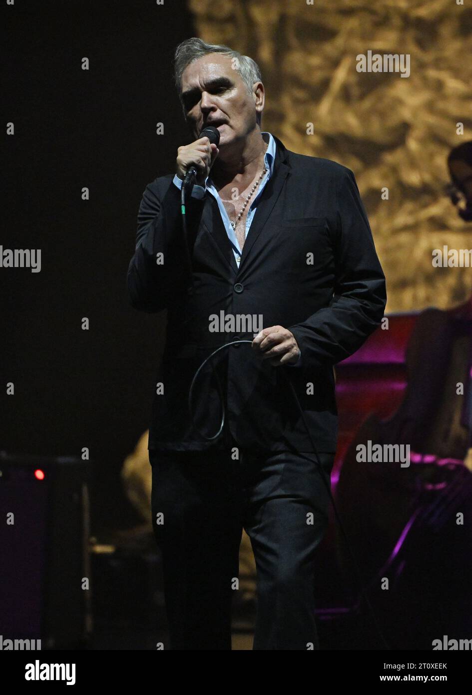 Hollywood FL, USA. 08th Oct, 2023. Morrissey performs during his 40 ...