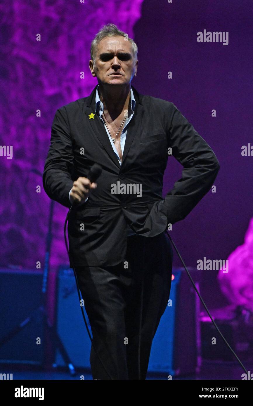 Hollywood FL, USA. 08th Oct, 2023. Morrissey performs during his 40 ...