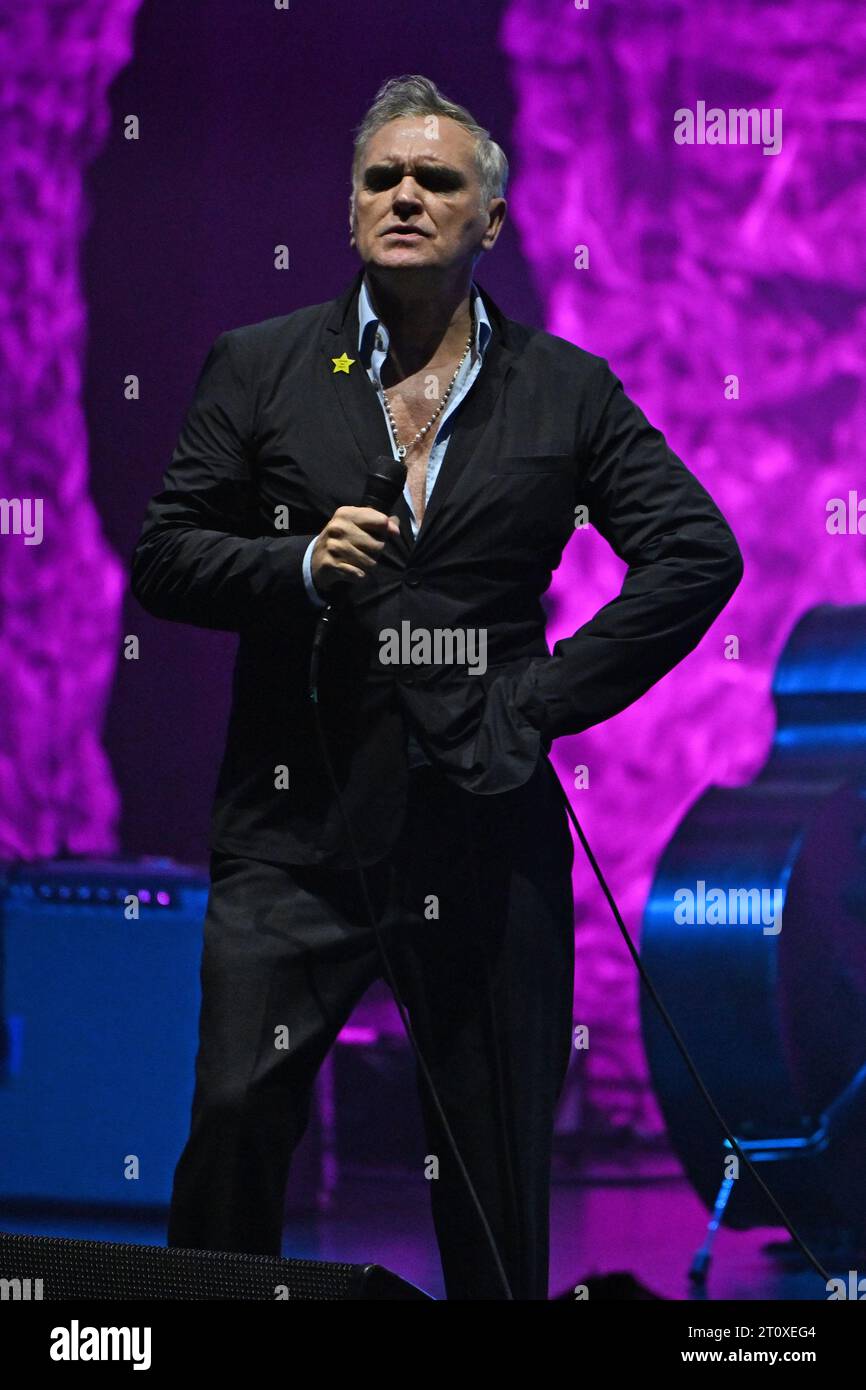 Hollywood FL, USA. 08th Oct, 2023. Morrissey performs during his 40 ...