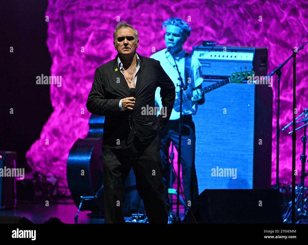 Hollywood FL, USA. 08th Oct, 2023. Morrissey performs during his 40 ...