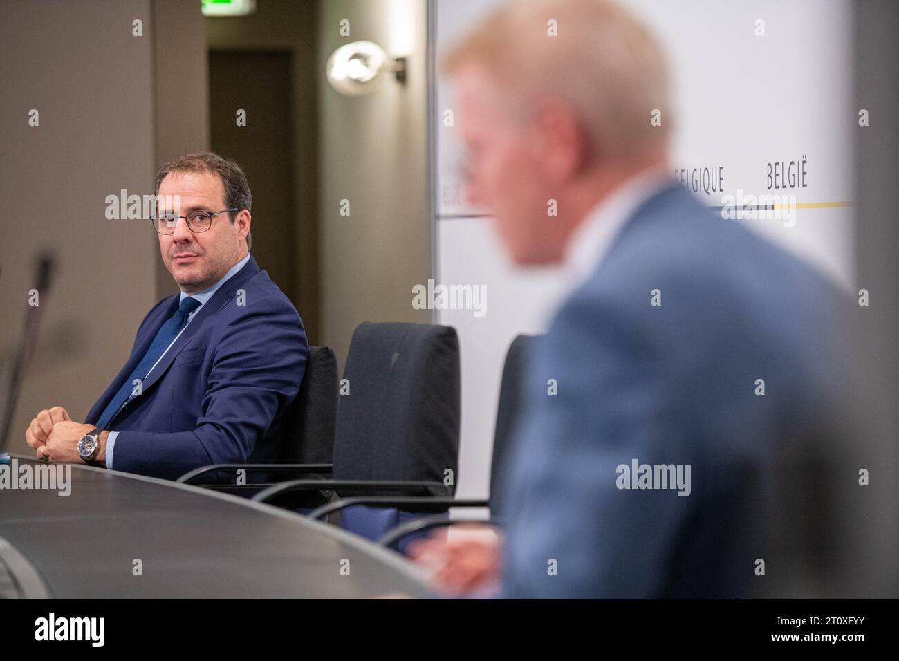 Brussels, Belgium. 09th Oct, 2023. Minister of Agriculture and SME's ...