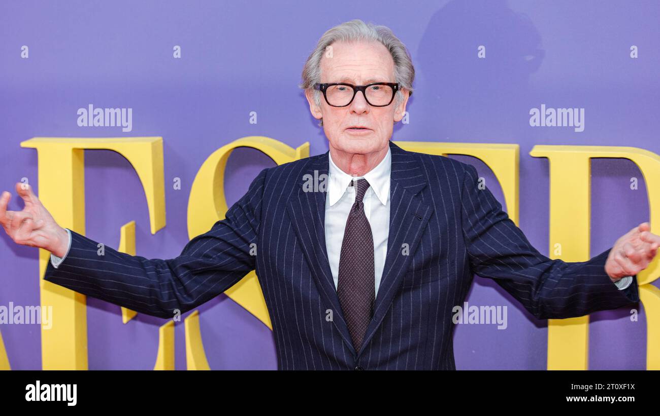London, UK. 09th Oct, 2023. Bill Nighy, British actor. Red carpet ...