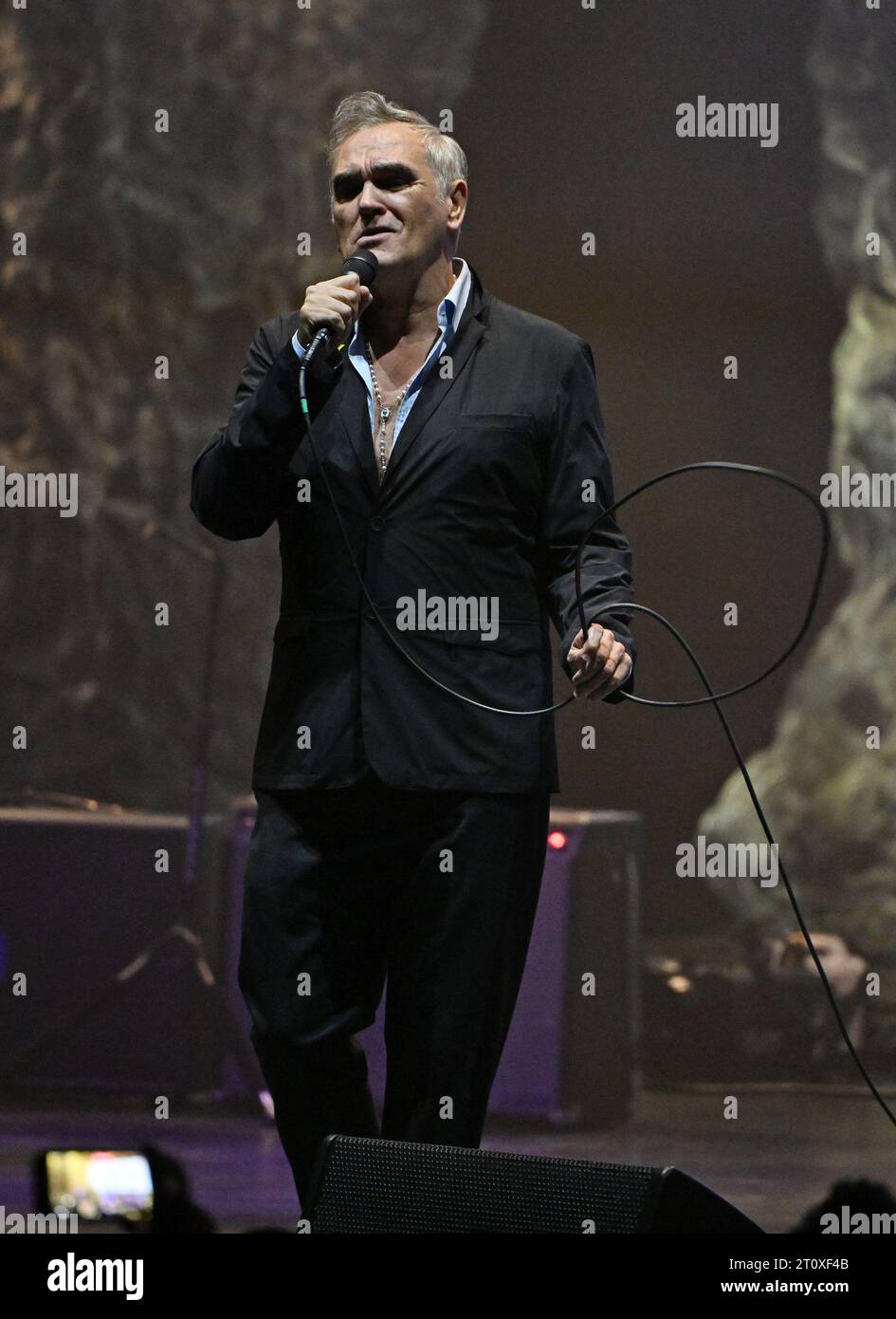 Hollywood FL, USA. 08th Oct, 2023. Morrissey performs during his 40 ...
