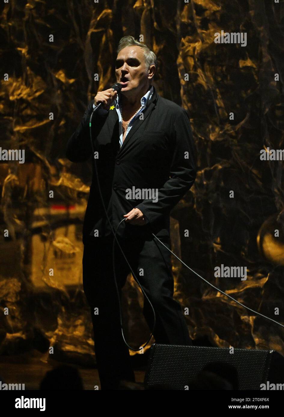 Hollywood FL, USA. 08th Oct, 2023. Morrissey performs during his 40 ...