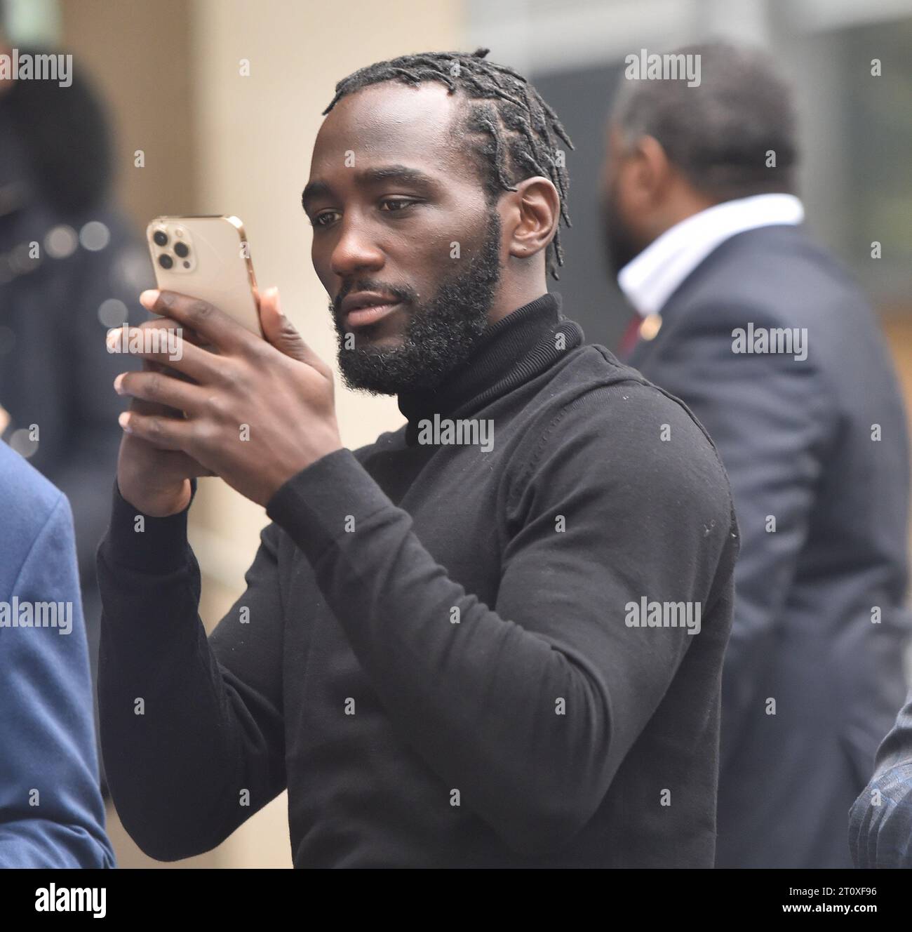 Boxer Terence Crawford outside Manchester Crown Court after boxing ...