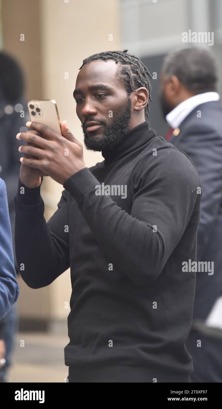 Boxer Terence Crawford outside Manchester Crown Court after boxing ...