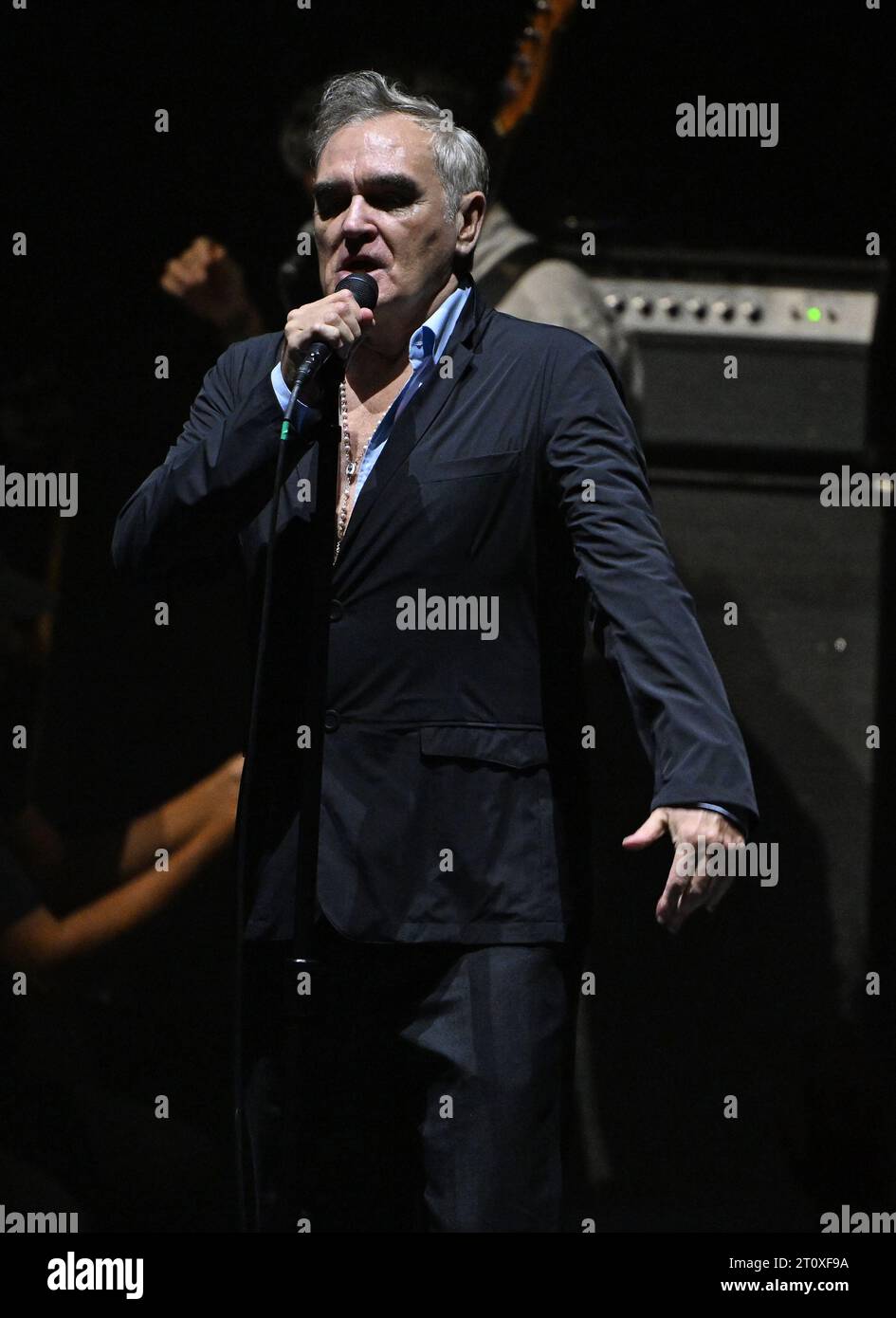 Hollywood FL, USA. 08th Oct, 2023. Morrissey performs during his 40 ...