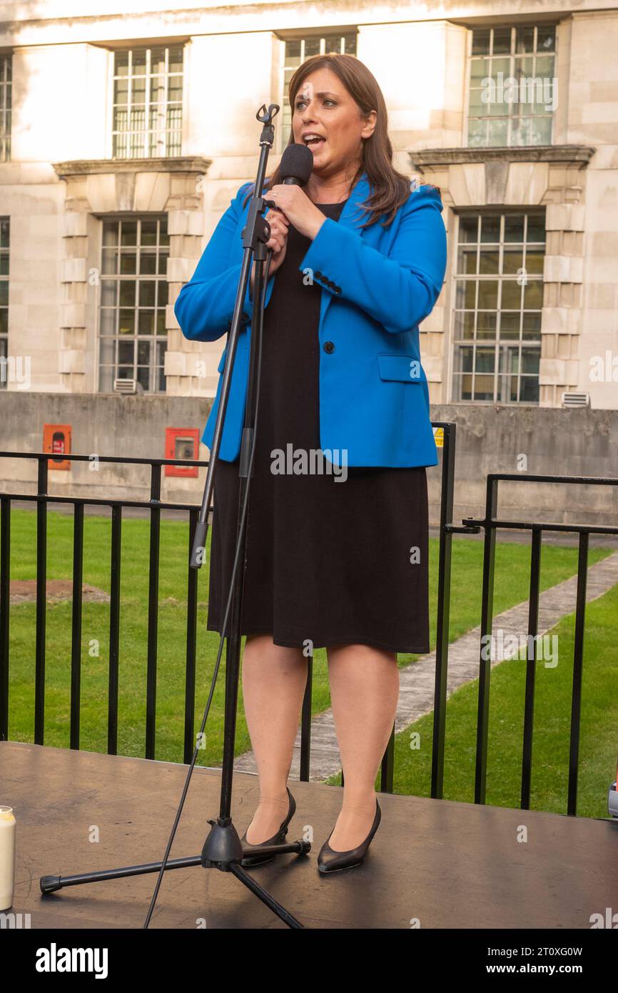 Whitehall, London. 9th October 2023. Israeli ambassador to the UK Tzipi ...