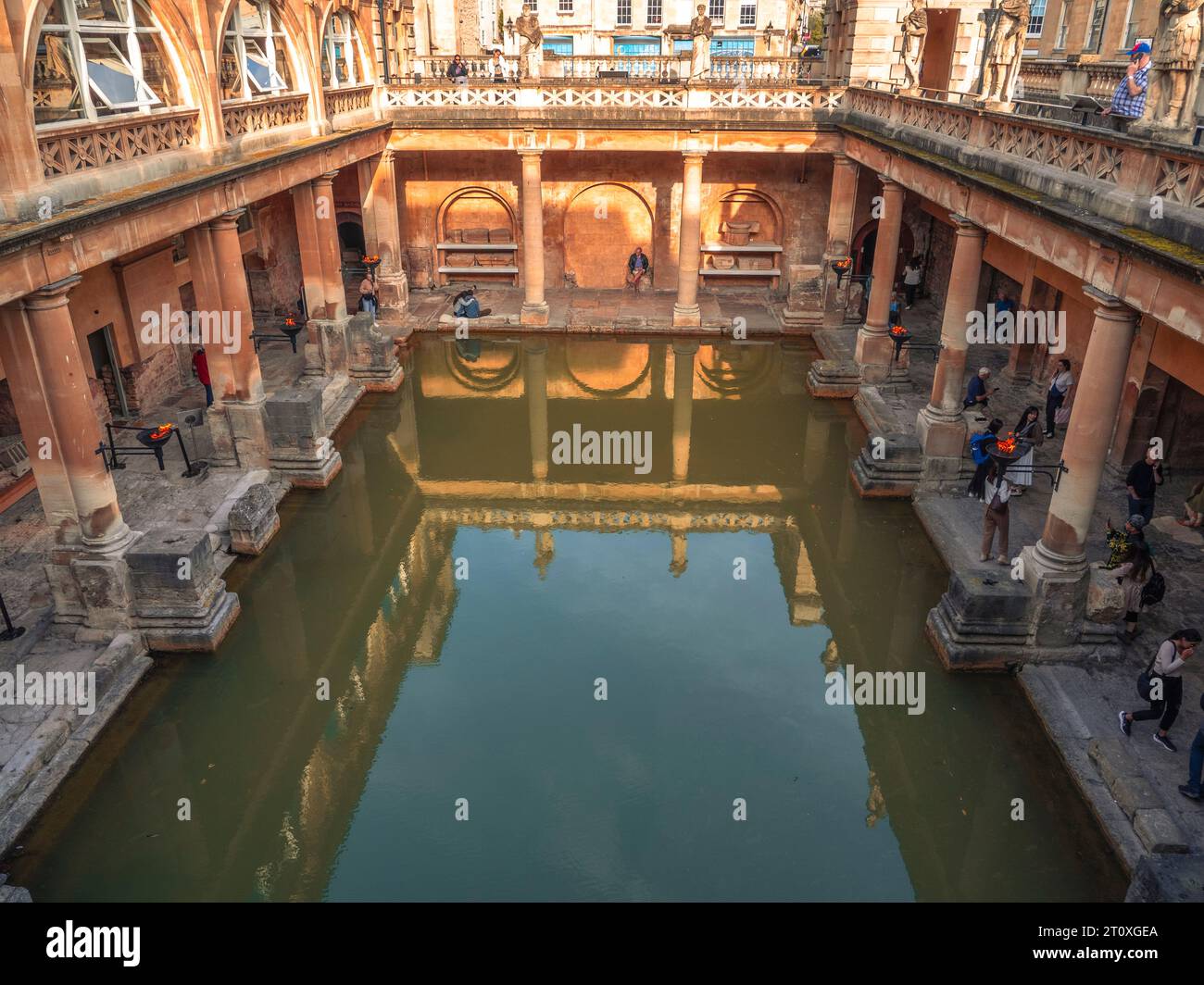 The Great Bath, Roman Baths, Bath, Somerset, England, UK, GB Stock ...