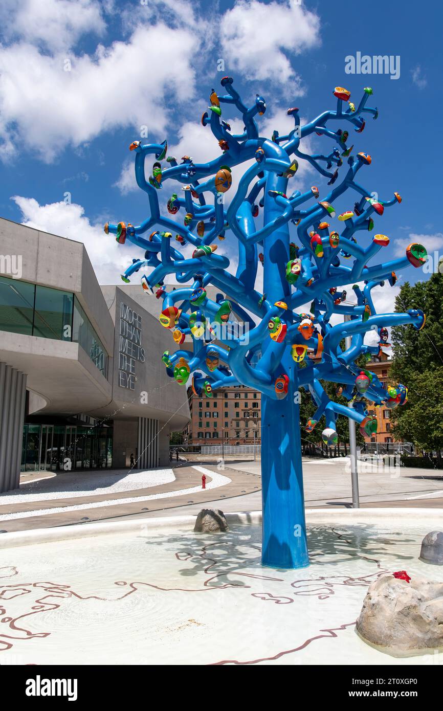 Rome, Italy-June 10, 2023; MAXXI national museum of 21st-century contemporary arts and ...