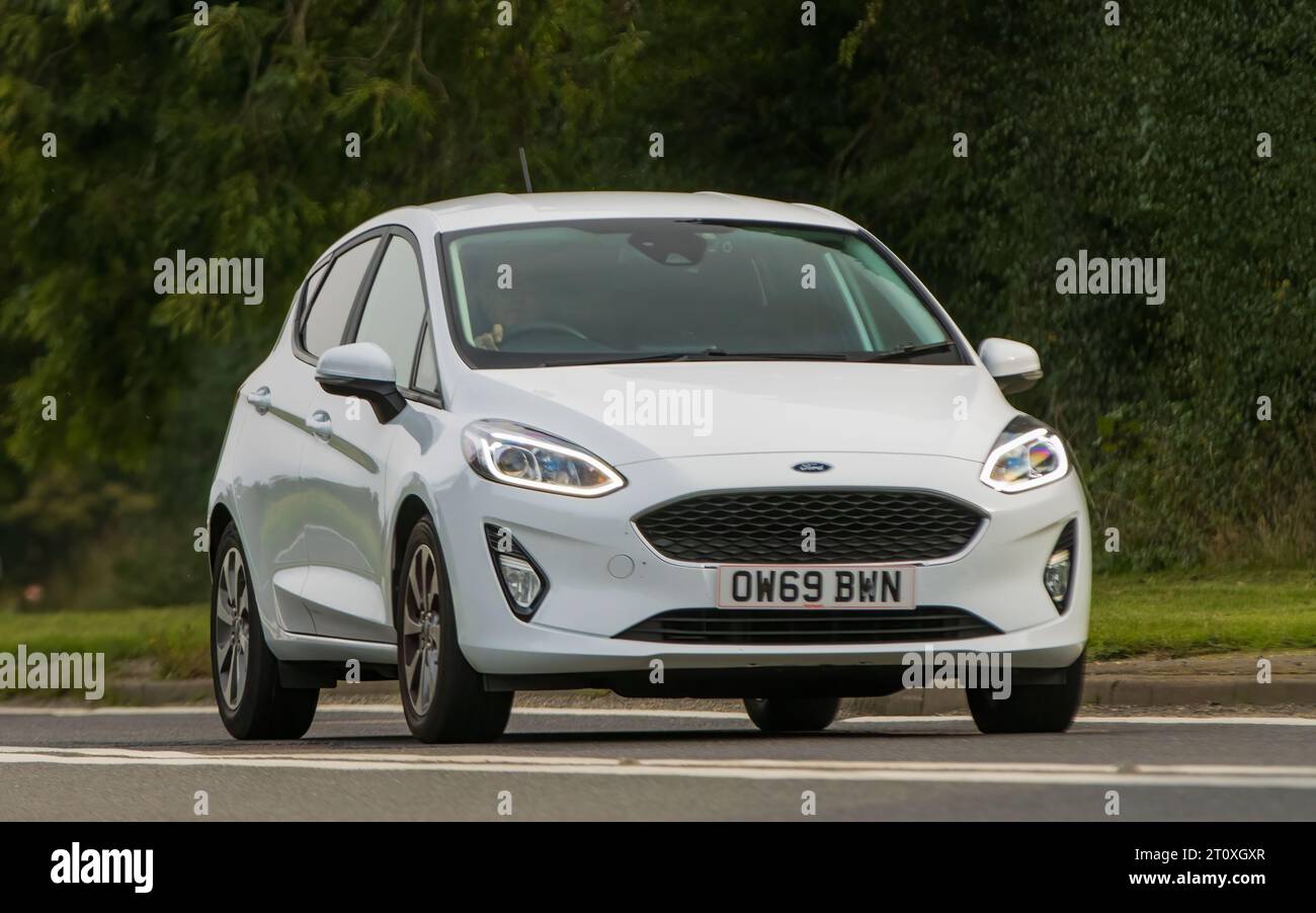 Bicester,Oxon.,UK - Oct 8th 2023: 2020 white FORD FIESTA TREND TURBO ...