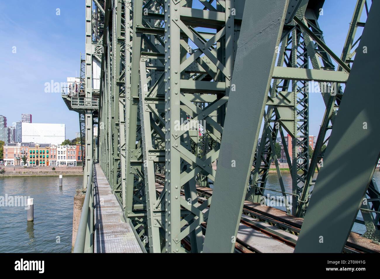 Rotterdam, the Netherlands-September 10, 2023; Side view of vertical ...
