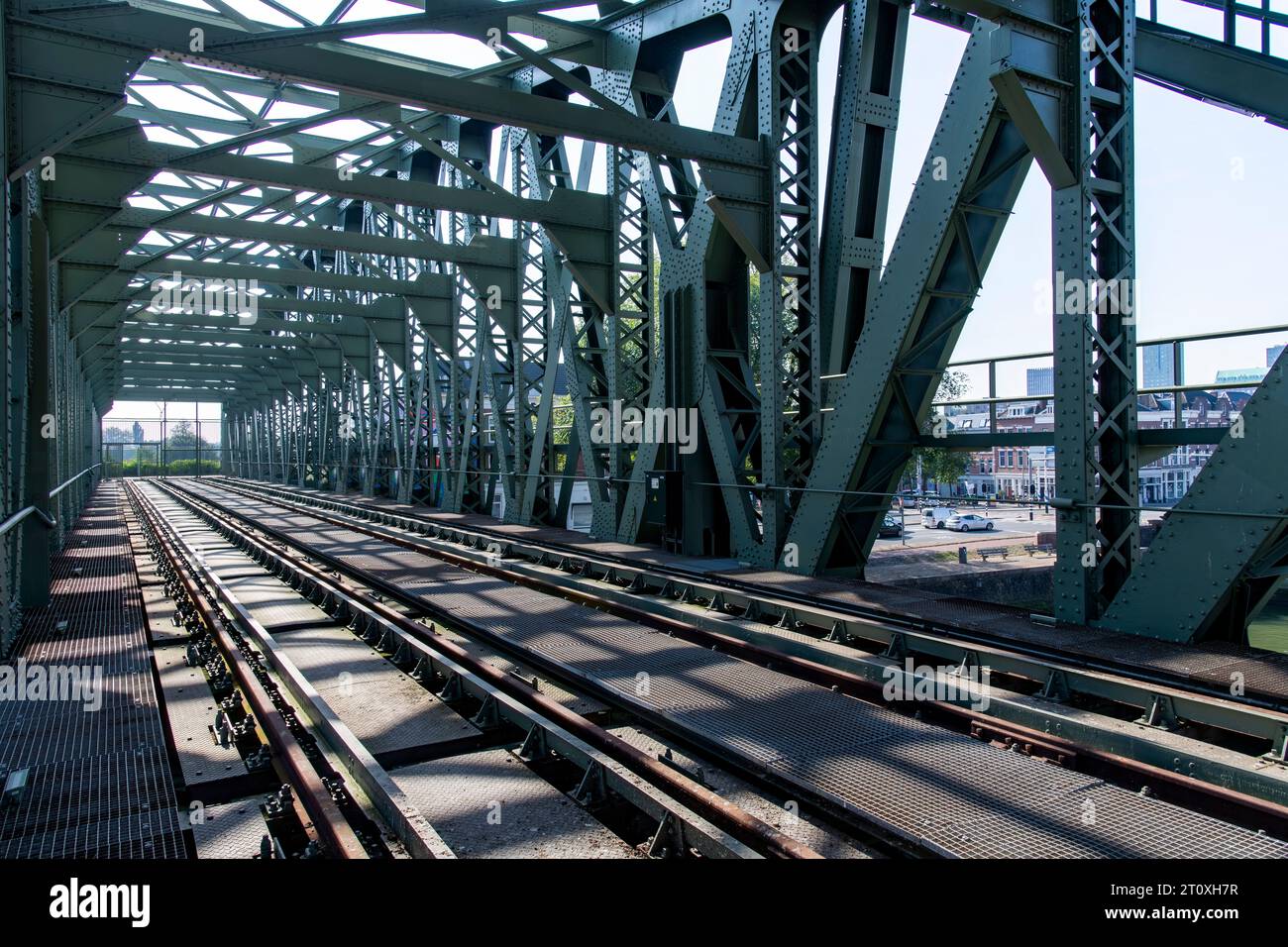 Rotterdam, the Netherlands-September 10, 2023; Old railroad tracks of ...