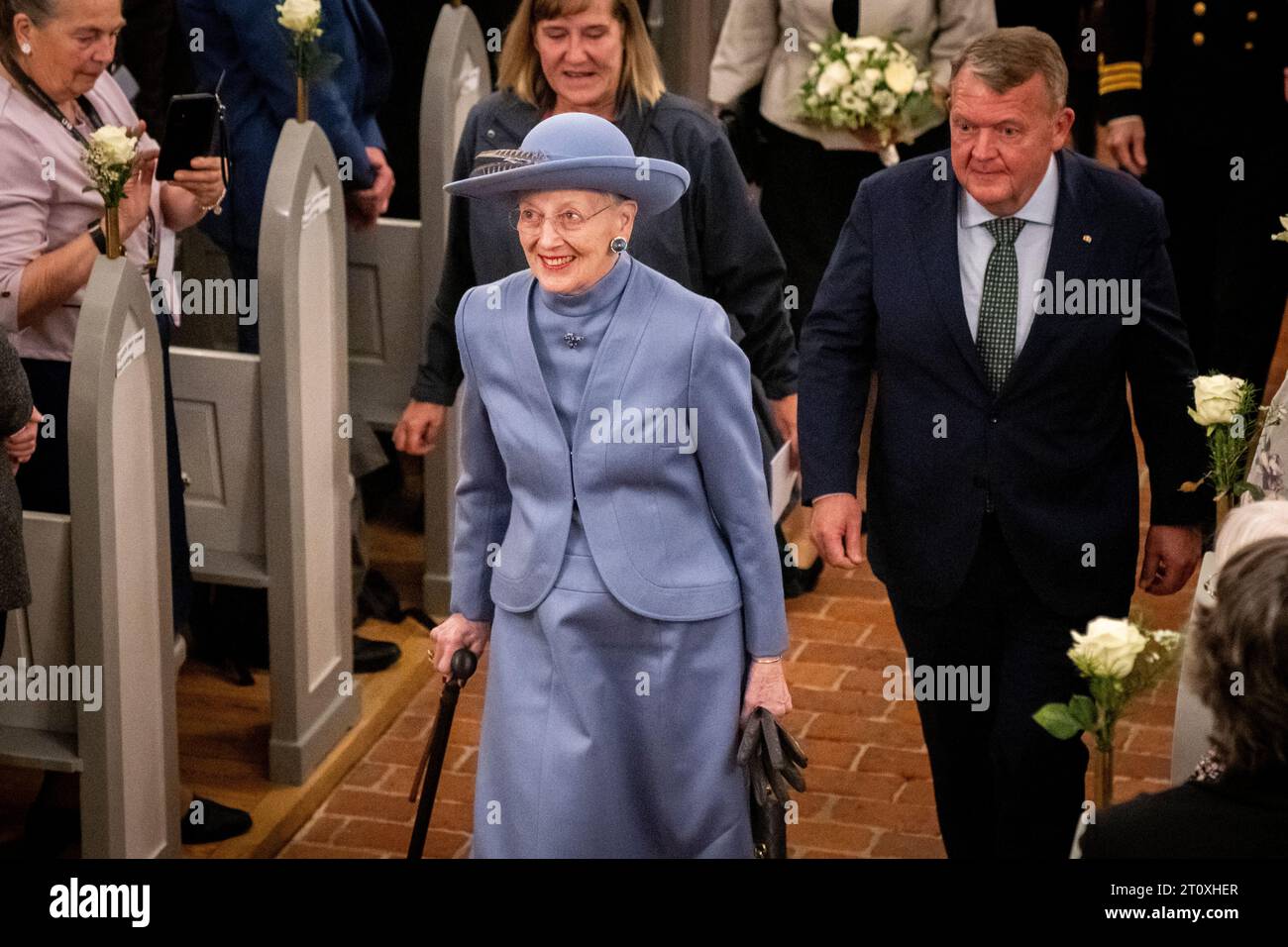 Queen Margrethe and Foreign Minister Lars Loekke Rasmussen with his ...