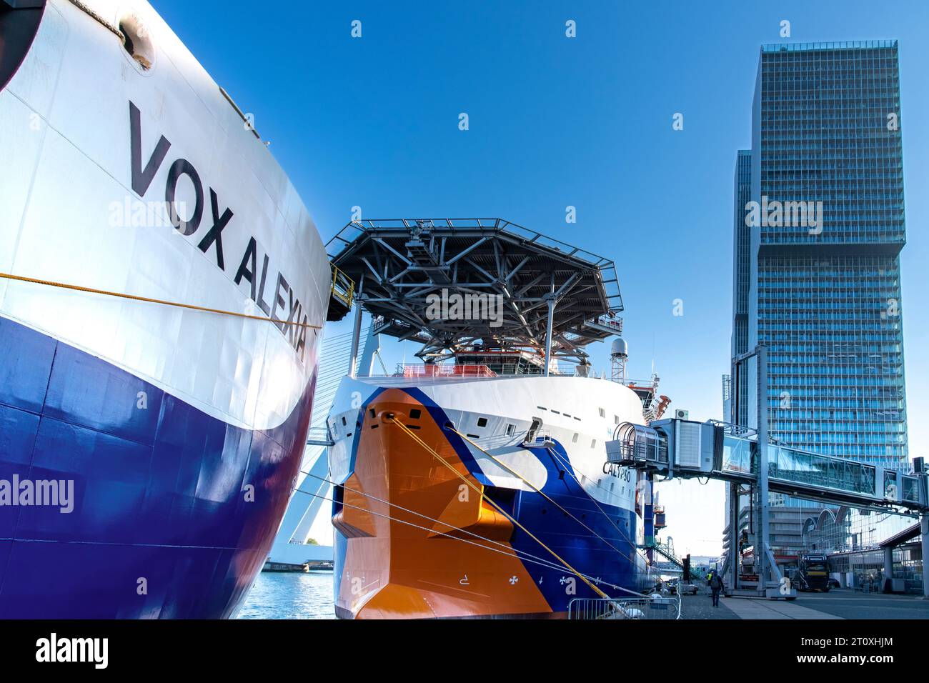 Rotterdam, the Netherlands-September 8, 2023; Hopper dredger Vox Alexia ...
