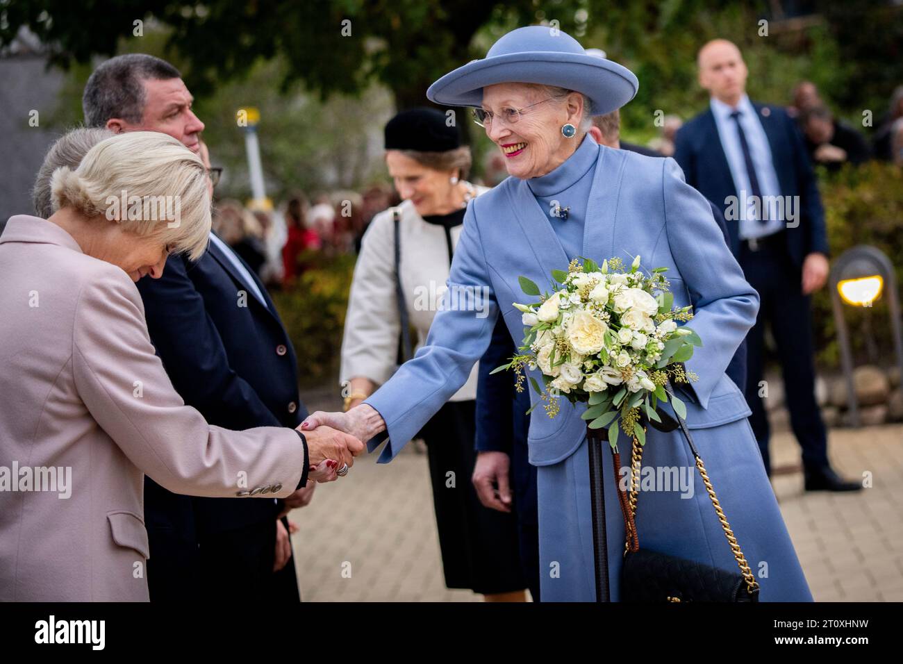 Queen Margrethe and Foreign Minister Lars Loekke Rasmussen arrive for a ...