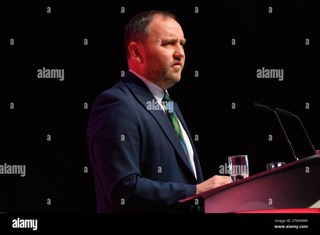 London, UK. 9 October 2023. Ian Murray MP speaks during the Labour ...