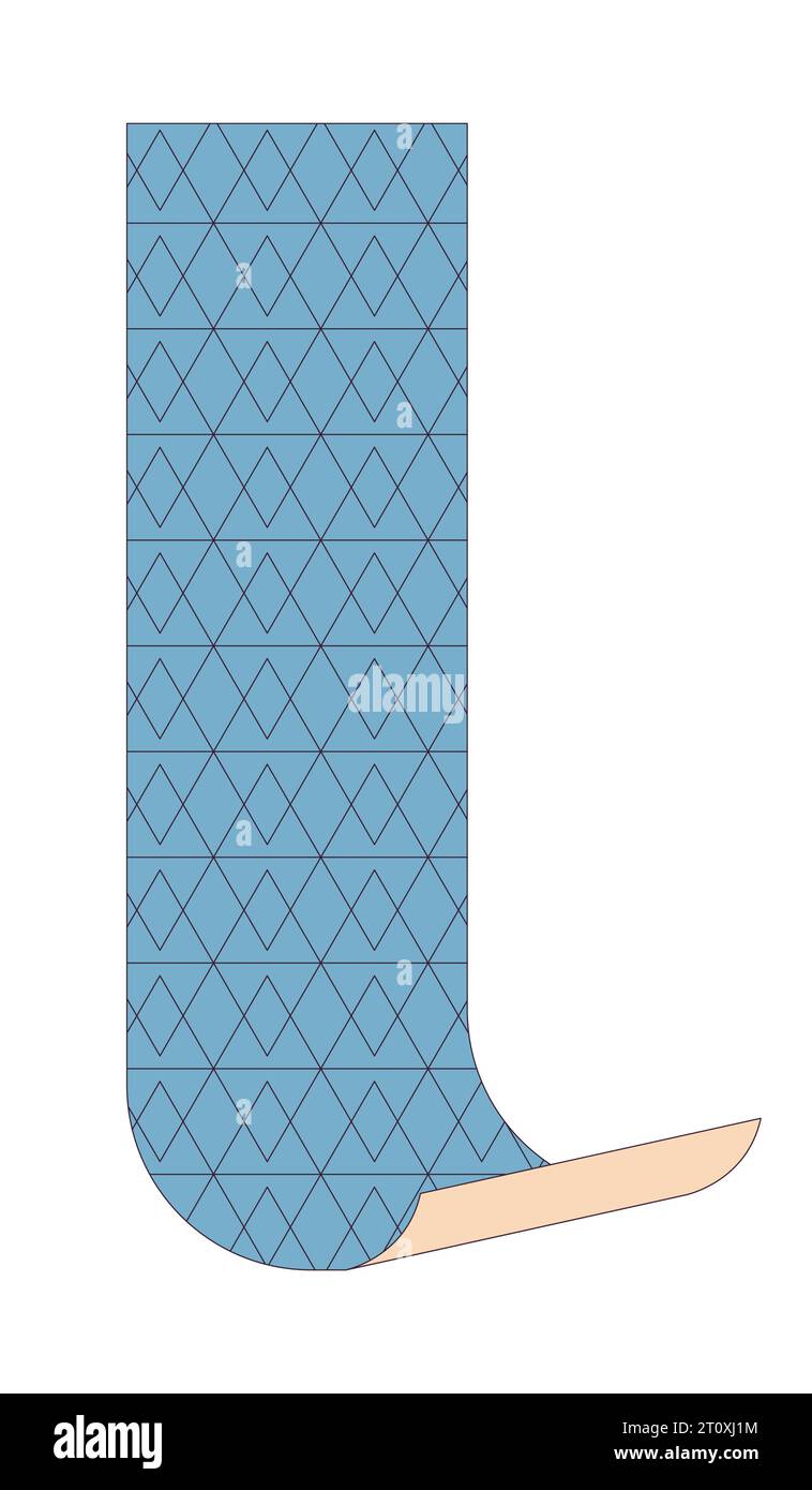 Wallpaper Hanging 2d Linear Cartoon Object Stock Vector Image And Art Alamy
