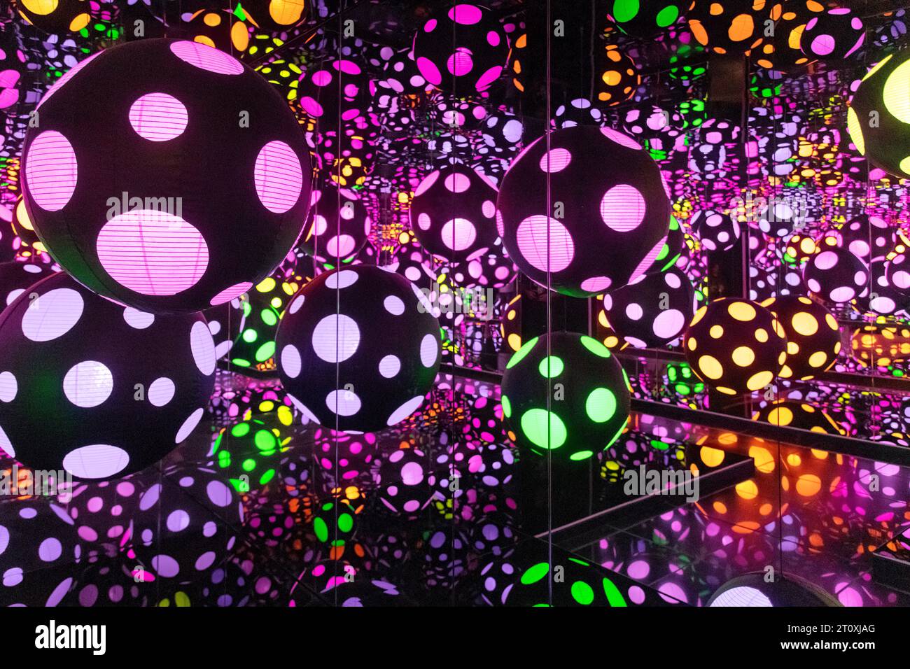 Washington DC, USA-July 5, 2023; Yayoi Kusama’s artwork, Infinity ...