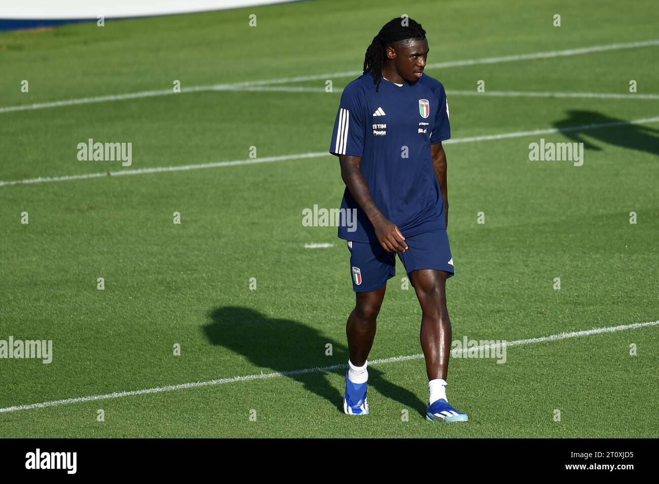 Florence, Italy. 09th Oct, 2023. Italian player Moise Kean during Italy ...