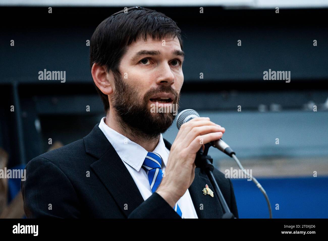 Chief Rabbi Jair Melchior. Solidarity demonstration with Israel ...