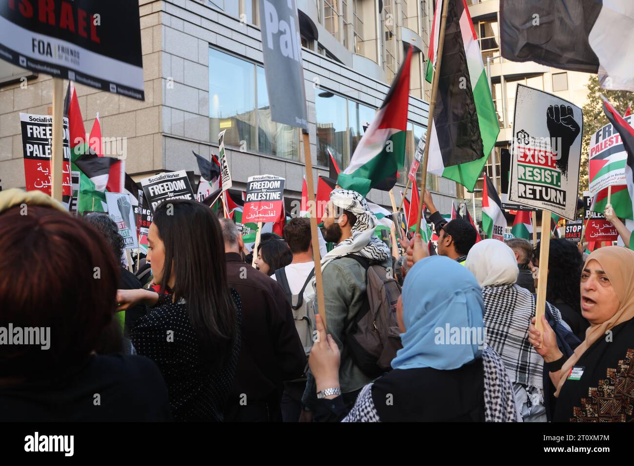 London, UK, 9th October 2023. As the terrible situation continues in ...