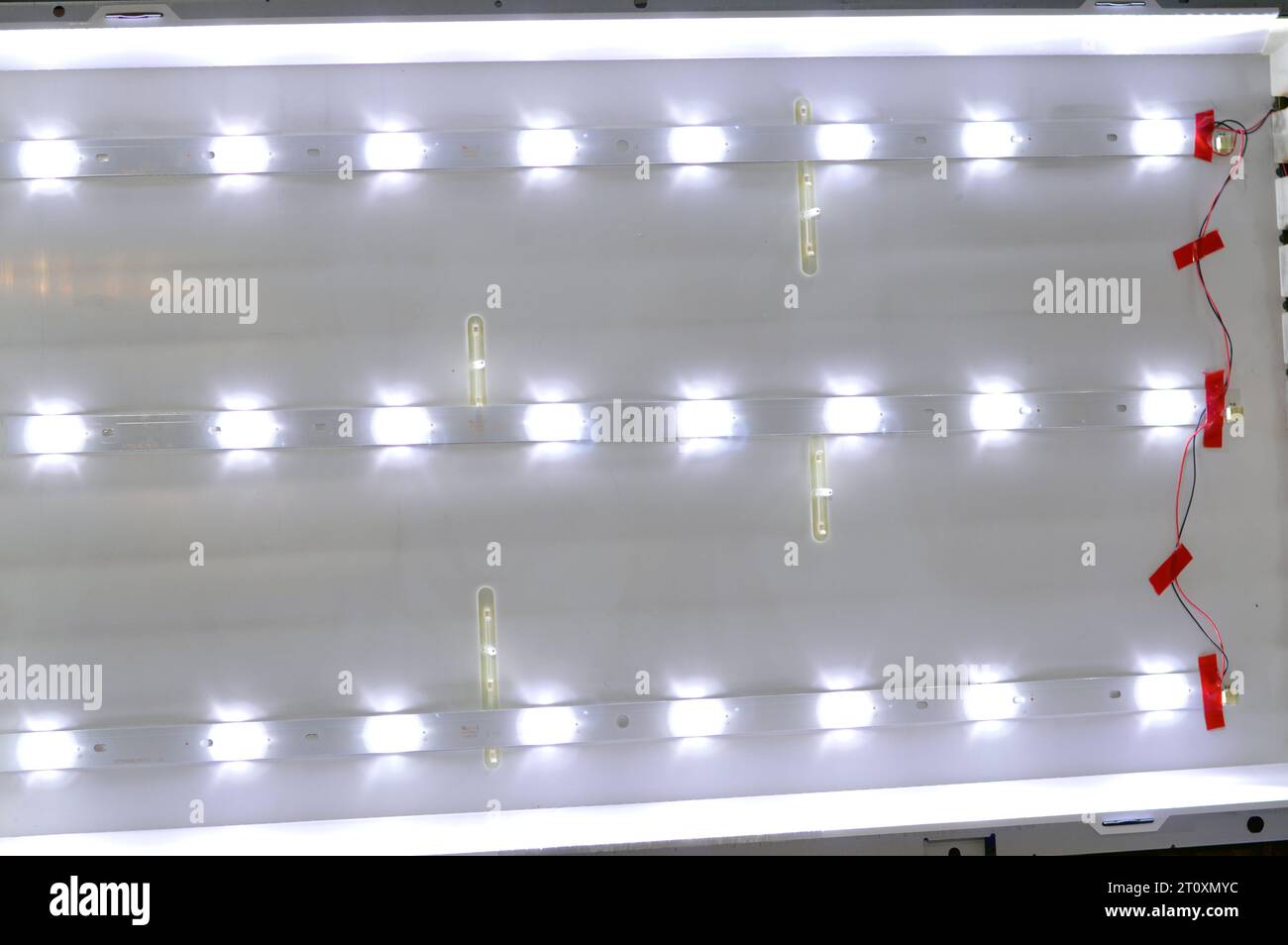 Installing Led light strips as a backlight for a TV television device ...