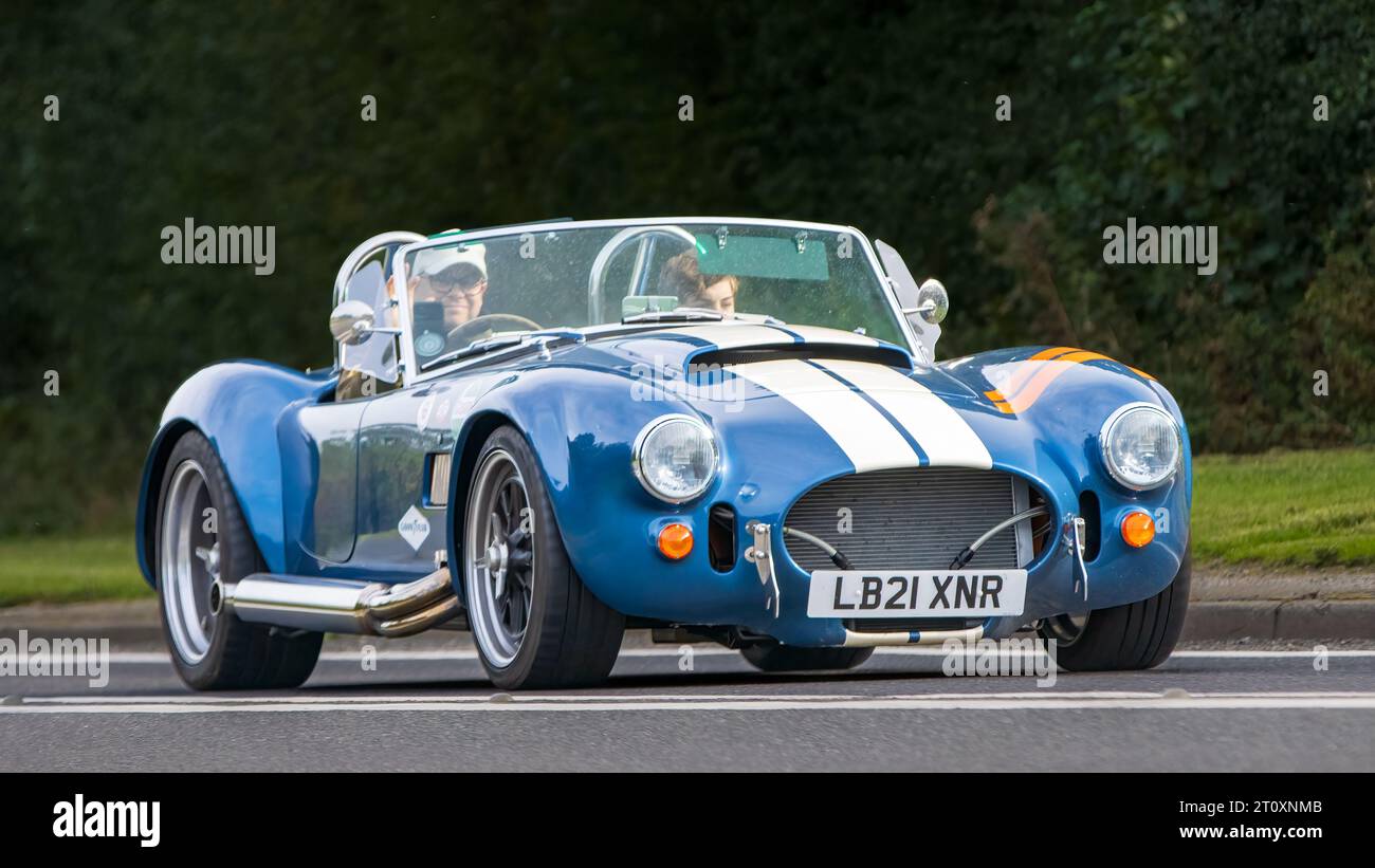 Bicester,Oxon.,UK - Oct 8th 2023: 2020 Dax 427 blue replica Cobra car ...