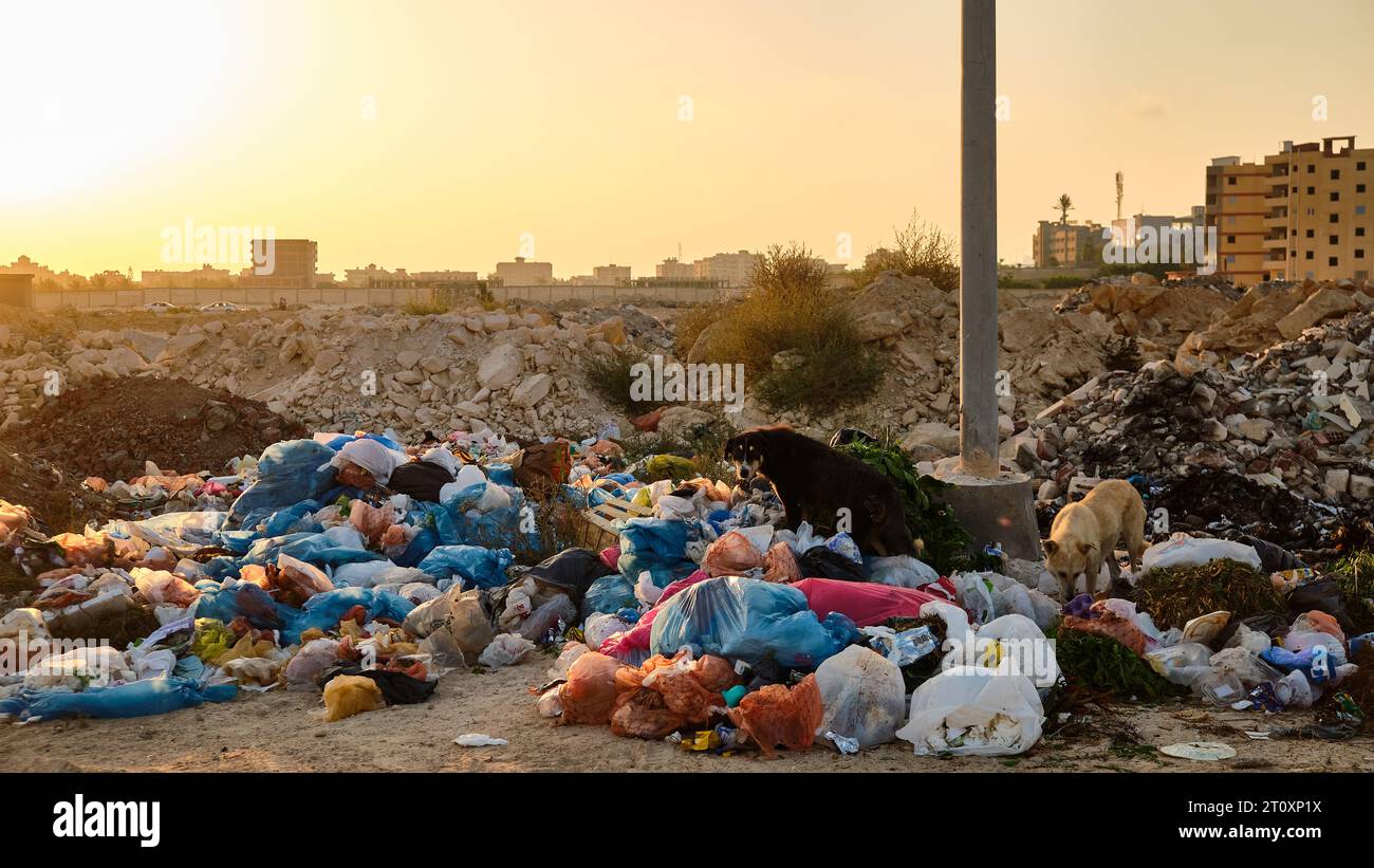 Roadside garbage dump Stock Photo - Alamy