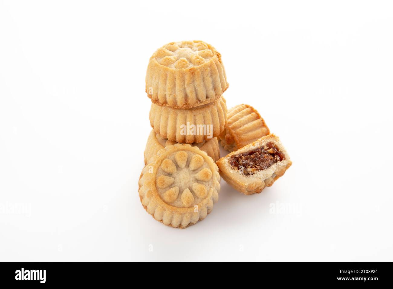 Maamoul, traditional oriental pastry filled with date dough Stock Photo ...