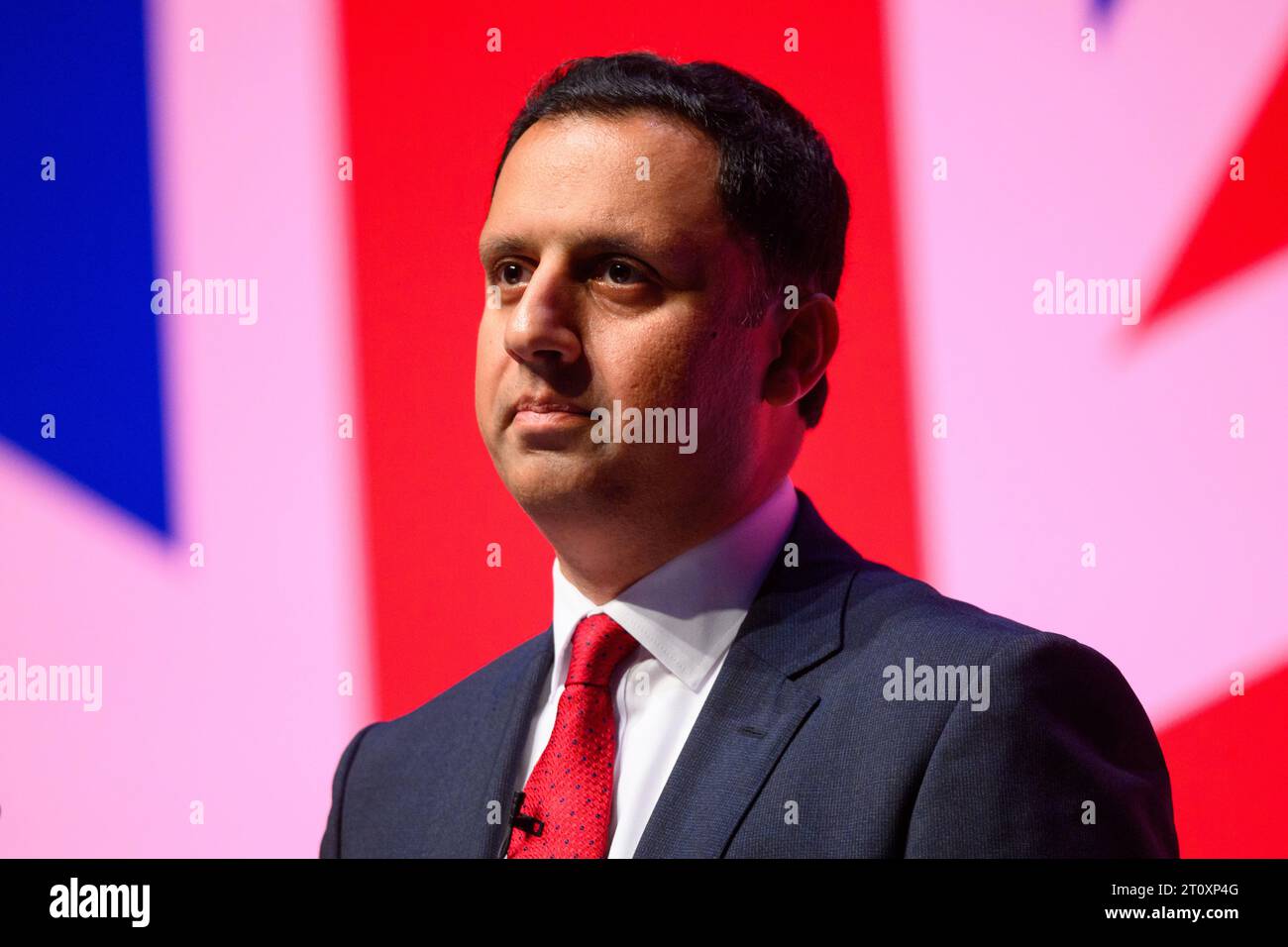 London Uk 9 October 2023 Scottish Labour Leader Anas Sarwar Speaks