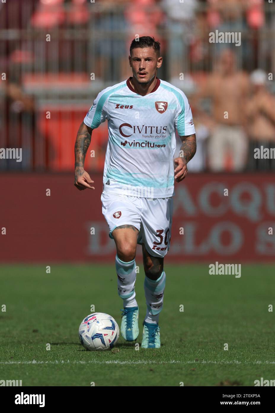 Monza, Italy. 8th Oct, 2023. Pasquale Mazzocchi of Salernitana during ...