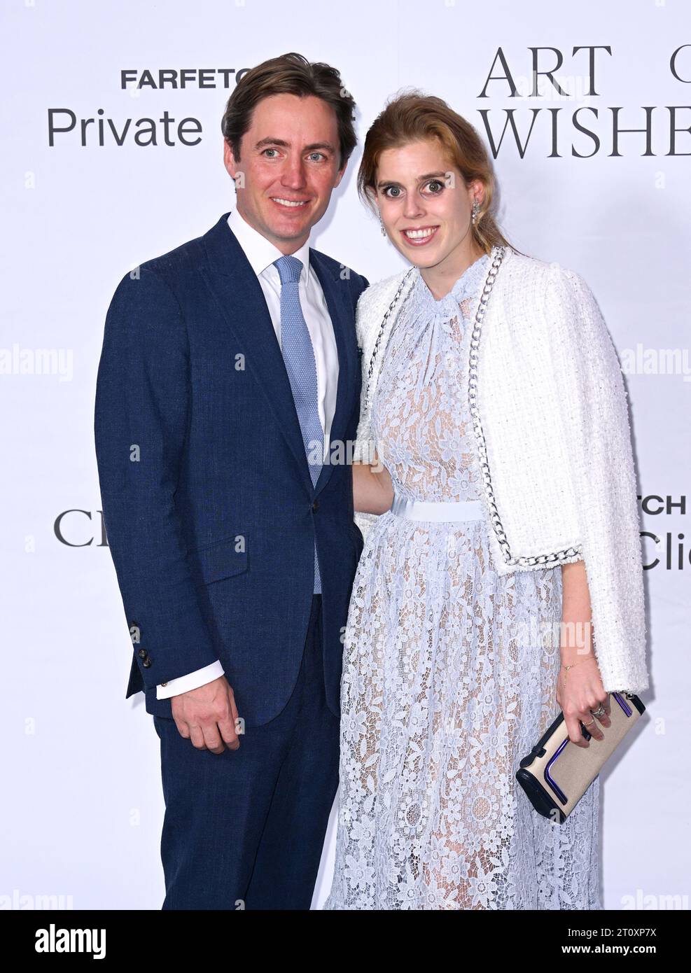 London, UK. October 9th, 2023. Princess Beatrice and Edoardo Mapelli ...