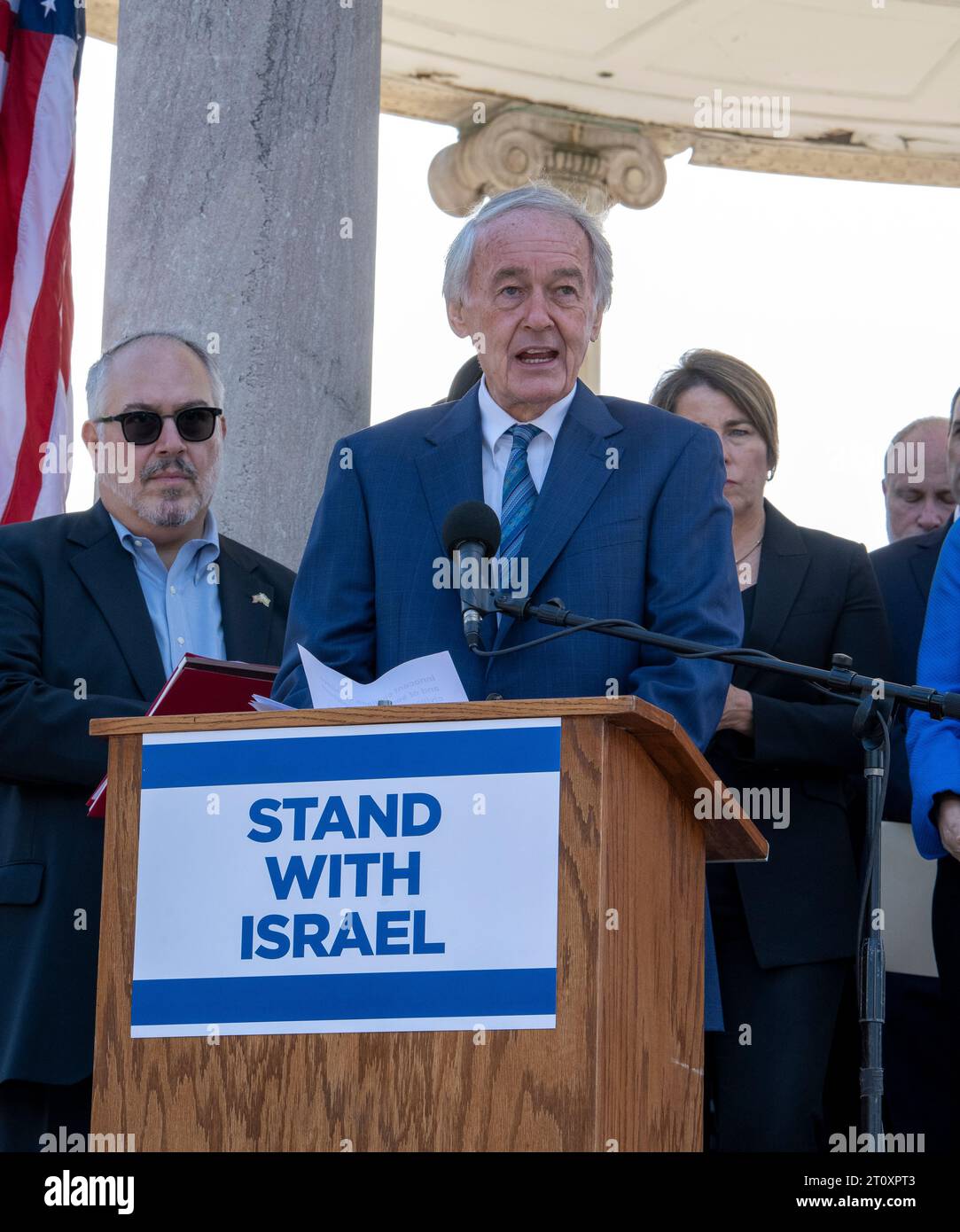 Boston, Massachusetts, USA October 9, 2023 US Senator Ed Markey ...