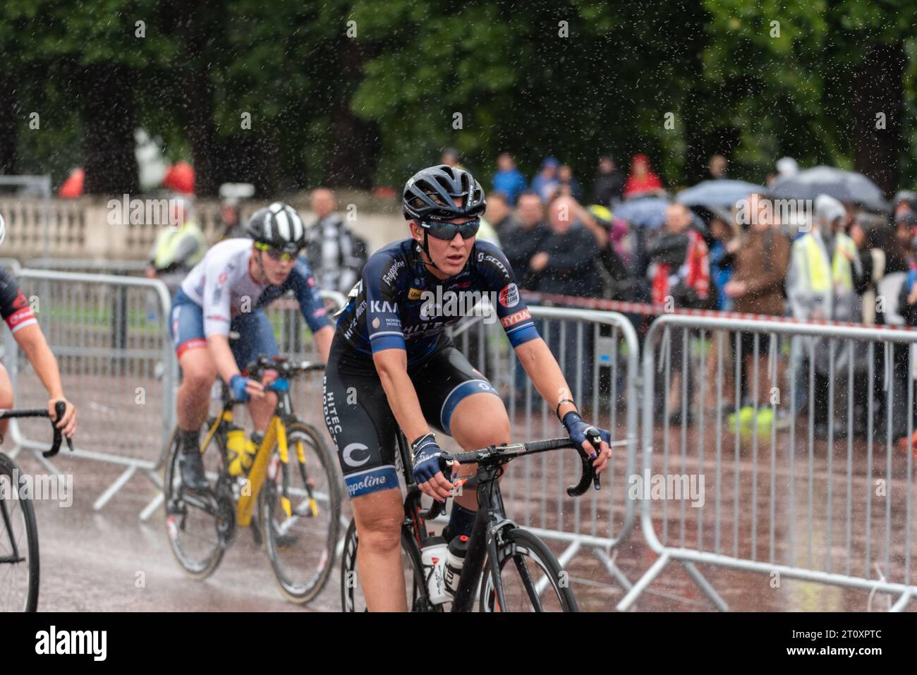 Simona Frapporti of team Hitec Products racing in the RideLondon ...