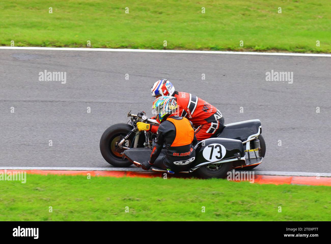 Vintage motorbike racing Stock Photo - Alamy