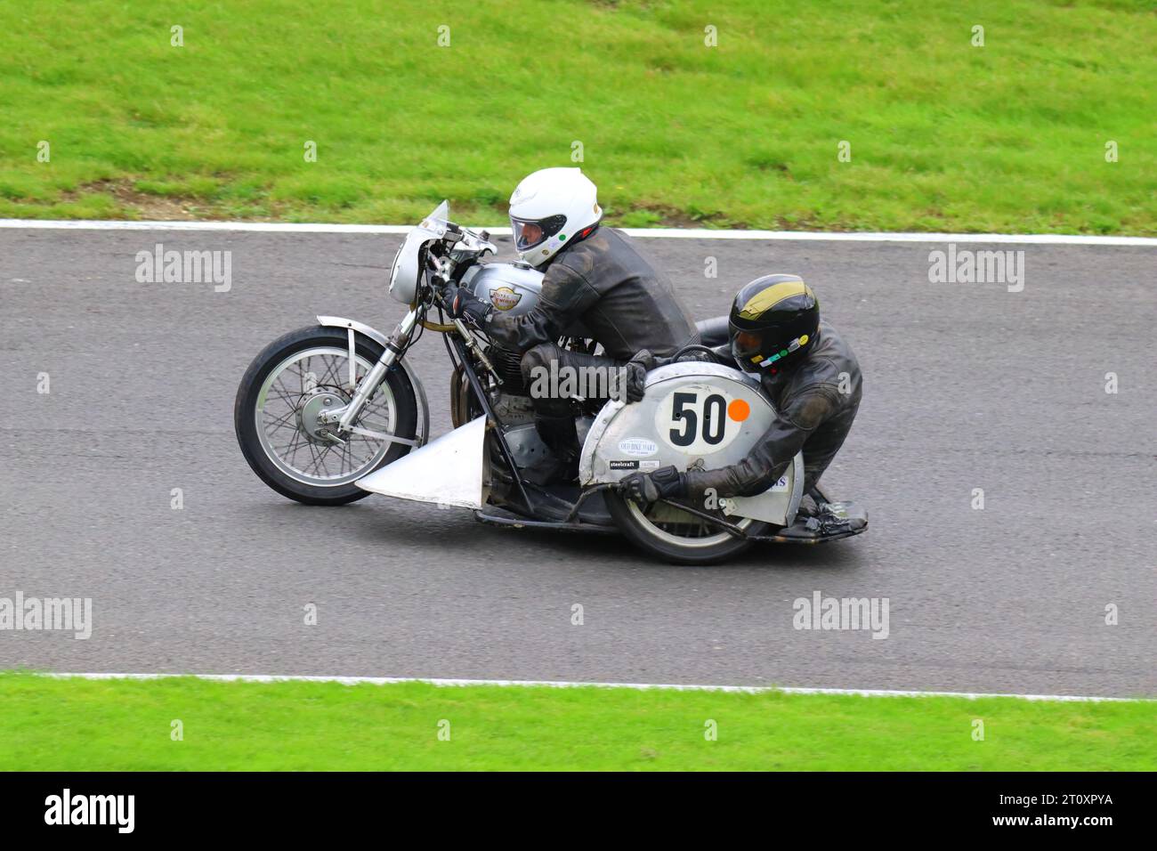 Vintage motorbike racing Stock Photo - Alamy